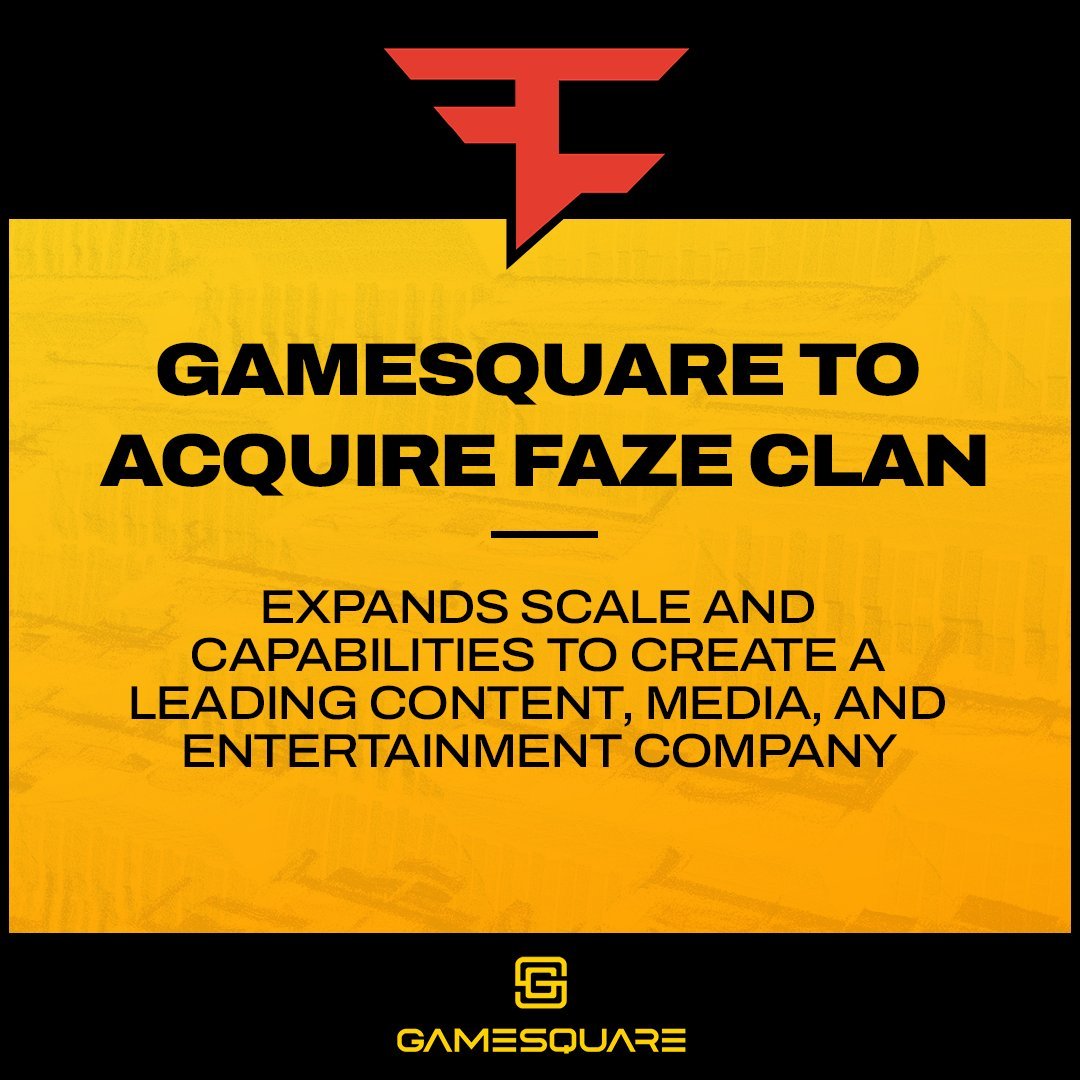 GameSquare, FaZe Clan을 인수합니다. - - Gamereactor